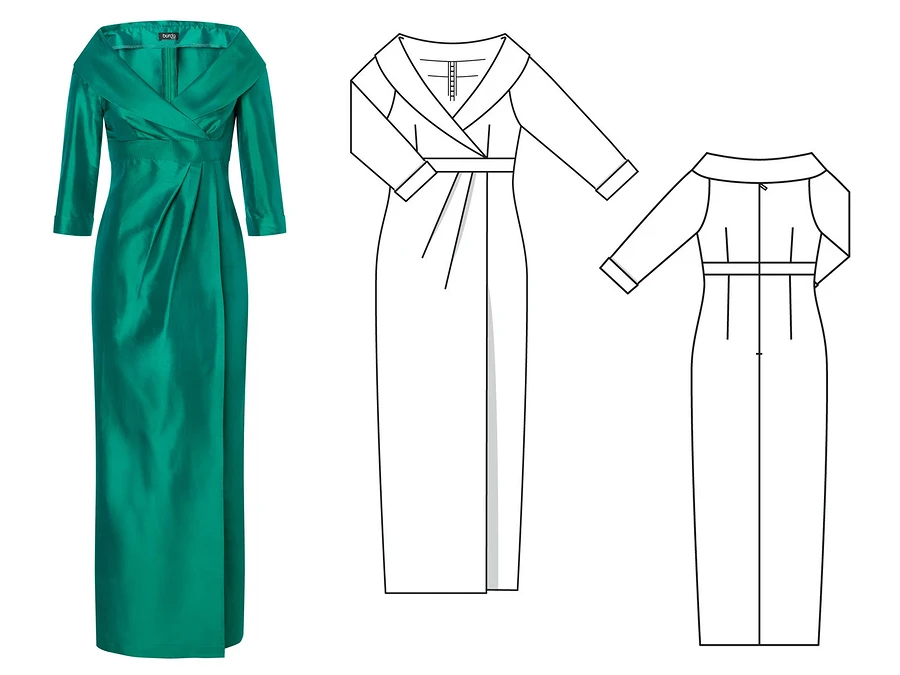 Технические рисунки Burda Style 1/2026 — BurdaStyle.ru